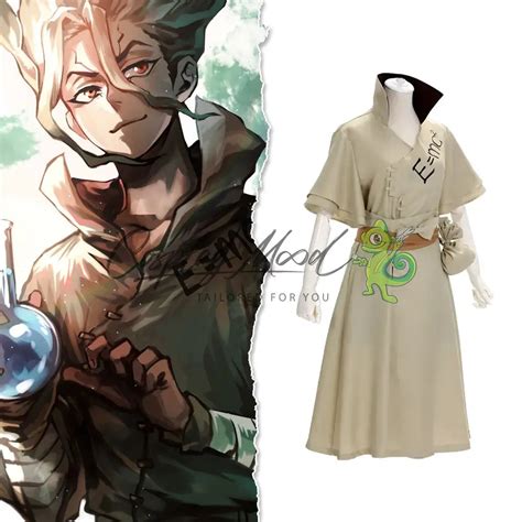 Dr Stone Senku Ishigami Anime Cosplay Costume