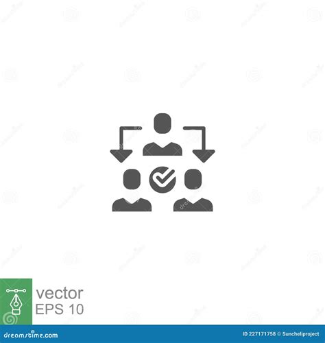 Assignment Delegate Delegating Distribution Business Glyph Icon