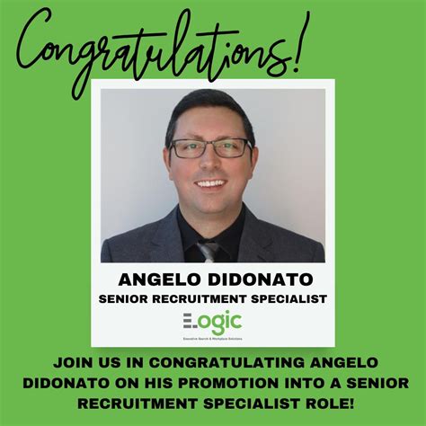 Angelo Didonato On Linkedin Im Incredibly Honoured And Excited To Have Been Promoted To A