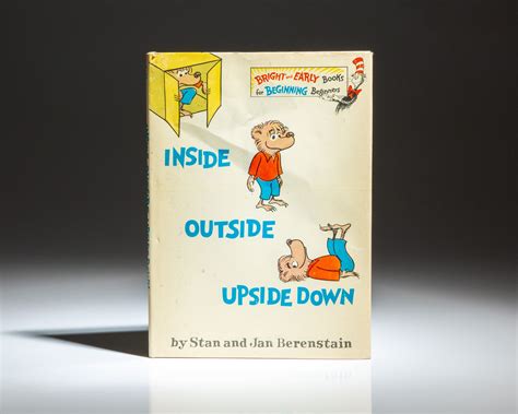 Inside Outside Upside Down De Berenstain Jan And Berenstain Stan