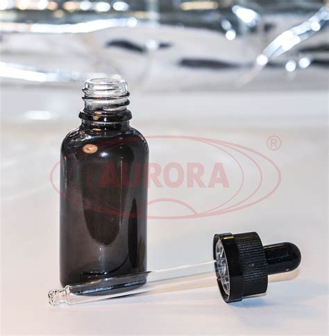 Флакон 30 мл стеклянный серый с пипеткой e-liquid | АВРОРА
