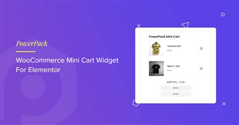 Mini Cart Widget Woocommerce Elementor Widgets