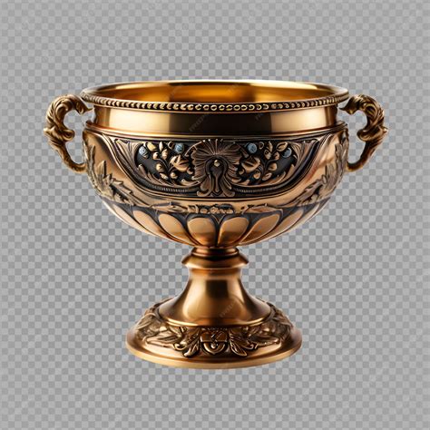 투명 배경 수상 트로피 컷 아웃 Png 생성 Ai에 고립 된 황금 컵 트로피 프리미엄 Ai 생성 Psd