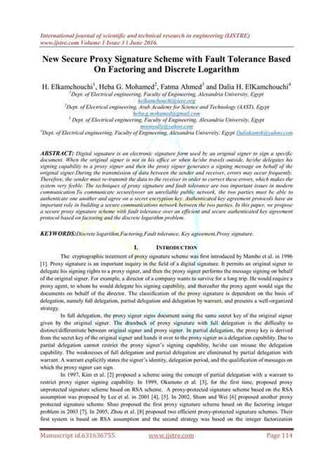 New Secure Proxy Signature Scheme With Fault Tolerance Based On Factoring And Discrete Logarithm