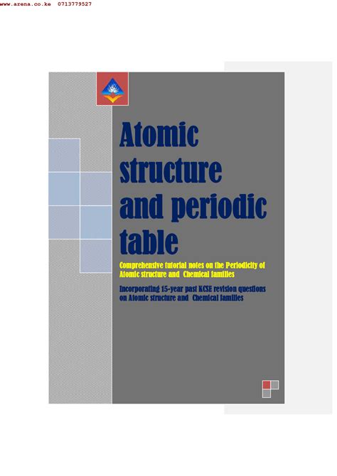 SOLUTION Atomic Structure And Periodic Table Studypool