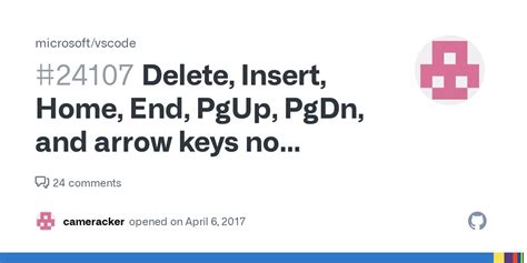 Delete Insert Home End Pgup Pgdn And Arrow Keys No Longer Work Editor In 1 11 · Issue