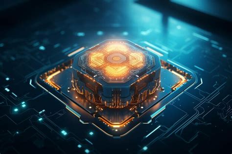 Brain Curcuit Board Premium Ai Generated Image