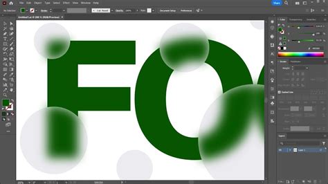How To Create Blur Effect On Text In Adobe Illustrator Adobe Illustrator Blur Effect Blur