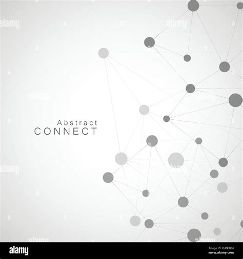 Abstract Polygonal Vector Background With Connection Structure Design