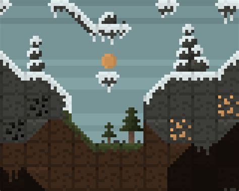 Mountain Pico Platformer Tileset By Kevin S Mom S House