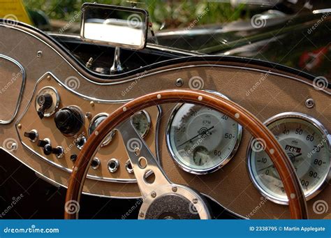 Classic Car Dashboard Stock Image Image Of Dial Automobile 2338795
