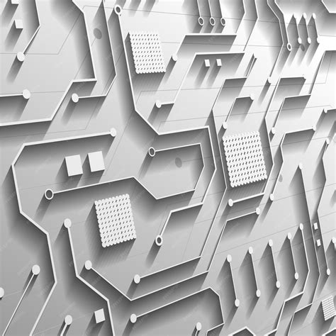 Premium Vector Circuit Technology Background With Hi Tech Digital Data Connection System And