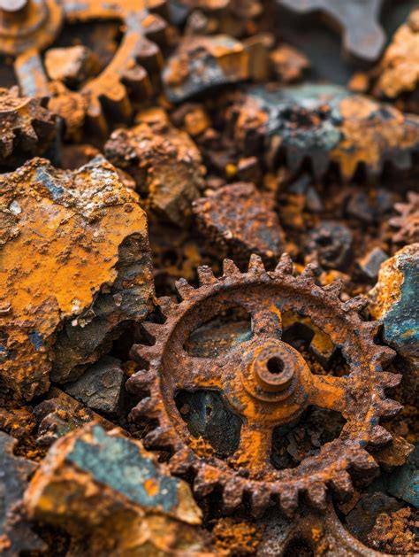 Rusty Gears And Cogs Close Up Stock Photo At Vecteezy