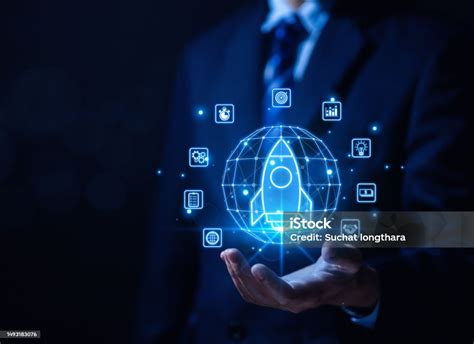 로켓과 아이콘을 보여주는 스타트업 비즈니스 기업가 정신 0명에 대한 스톡 사진 및 기타 이미지 0명 3차원 형태 개념 Istock