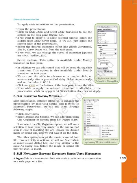 ncert book for class 11 computers chapter 5 electronic presentation tool