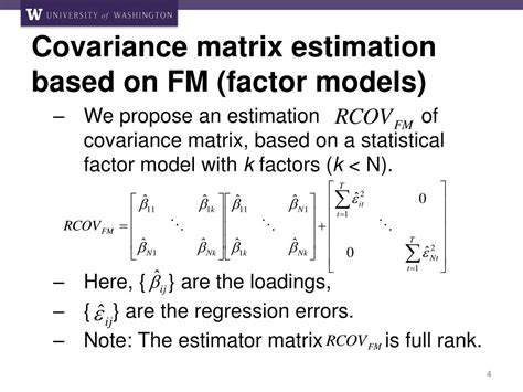 Ppt Estimating High Dimensional Covariance Matrix And Volatility
