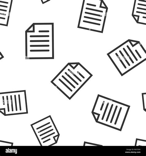 Document Note Icon Seamless Pattern Background Paper Sheet Vector