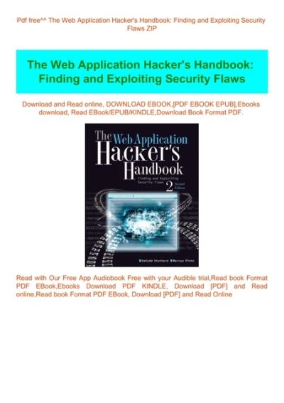 Pdf Free The Web Application Hacker S Handbook Finding And Exploiting Security Flaws ZIP