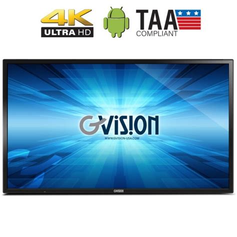 Large Format Touch Monitors 4k Uhd Built In Android Os
