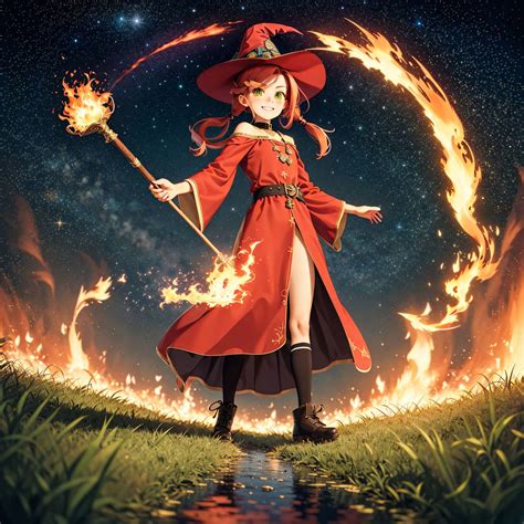 Anime Firemage Girl 4 By Neuromage On Deviantart