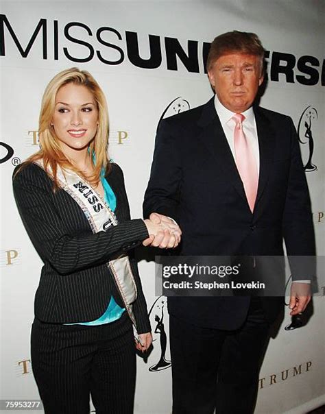 Donald J Trump Owner Of The Miss Universe Organization Conducts A Press