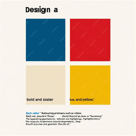 Primary Color Palette Poster Premium Ai Generated Image