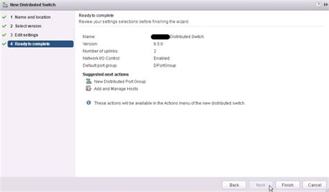Creating A Vmware Virtual Distributed Switch And Virtual Distributed Port