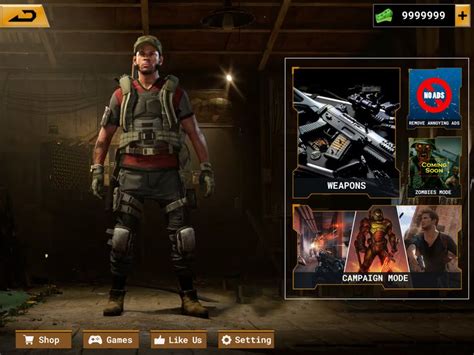 Cover Fire Game Main Menu Design Cover Fire Game Gui Game Gui