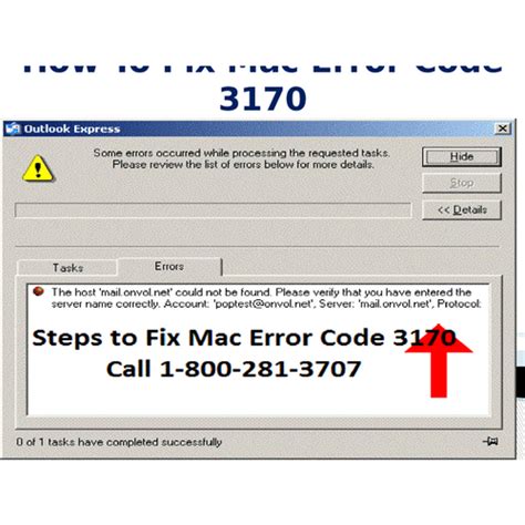 How To Fix Mac Error Code 3170 1 800 694 2968