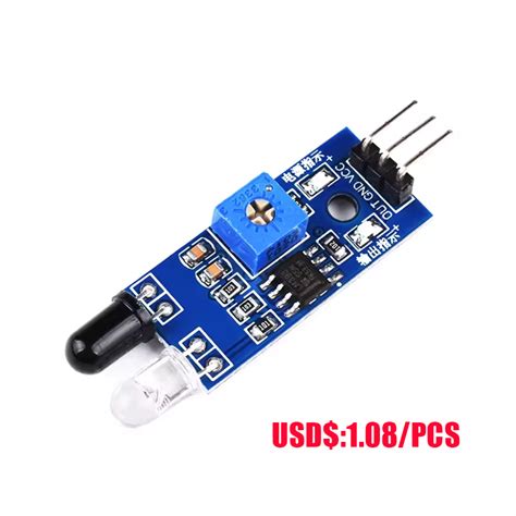 Supply Adjustable Tube Reflection Infrared Obstacle Avoidance Module Wholesale Factory A GREEN