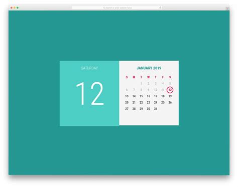 41 Html Calendar Designs To Easily Organize Goals And Events 2021