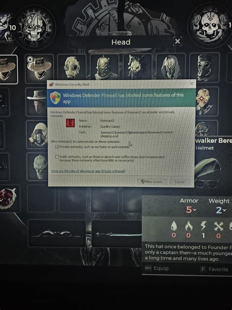 Windows Firewall Has Blocked Some Features Of This App R Remnantgame