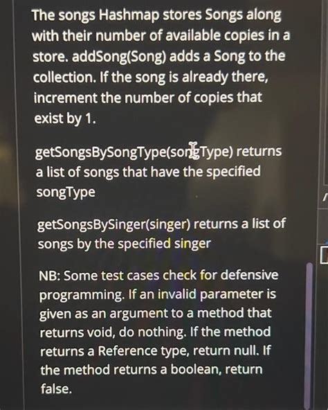 Solved Music Store Create The Following Classes And Methods Chegg