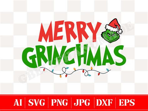 Merry Grinchmas Svg Chritsmas Grinch Svg Ai Eps  Etsy Australia