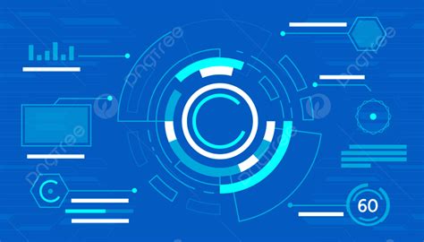 Hud Interface Vector Design Images Blue Abstract Technology Interface