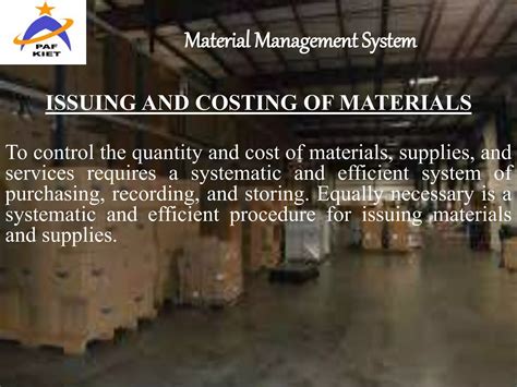 Material Management System Ppsx
