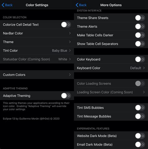 Eclipse Dark Mode Colors Brings Advanced Personalizations To Dark Mode On IOS IPadOS