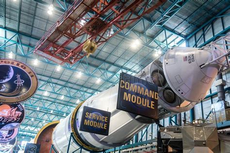 Saturn V Rocket In Kennedy Center Cape Canaveral Florida Editorial