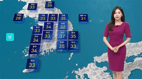 날씨 체감 35도 안팎 한여름 더위강한 자외선 주의