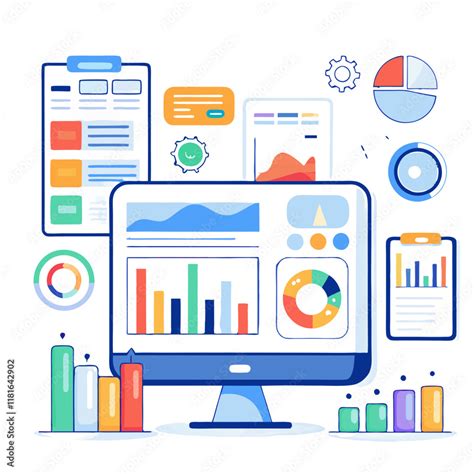 Project Dashboard Showcases Real Time Metrics With Colorful Charts And Graphs Facilitating Data