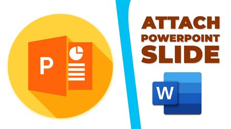 How To Attach Powerpoint Slide In Word Document Youtube