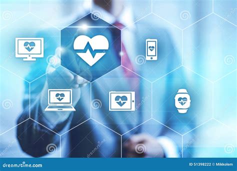 Health Applications Stock Illustration Illustration Of Mobile 51398222