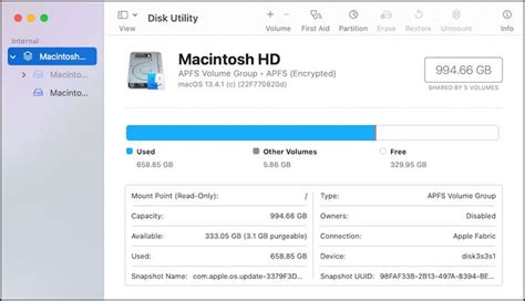 manage disk space on macos system