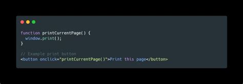 Serhii Shyshkin On Linkedin Javascript Webdevelopment Printfunction Codingtips Webdev