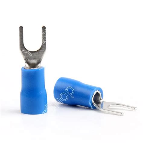 Areyourshop Crimp Terminals SV2 4 Insulated Fork Wire Connector Crimp Terminals 1000PCS Fork