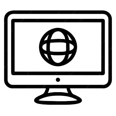 Premium Vector Computer Icon Outline