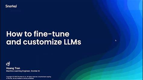 Fine Tune And Customize Llms With Snorkel Ai Youtube