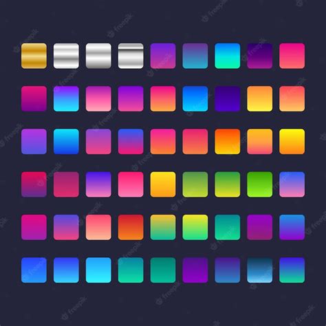 Premium Vector Gradient Set Collection Gradients Palettes