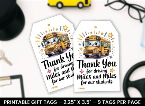 Thank You For Driving Miles And Miles Bus Driver Appreciation T Tags