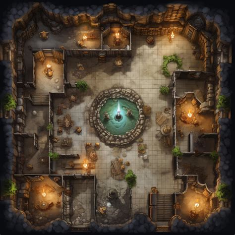 14 Temple Interior Battle Maps Dnd Pathfinder Dandd Battlemap